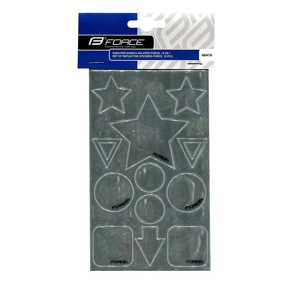 **FORCE SET REFLECTIVE STICKERS SILVER | ABX Distribution